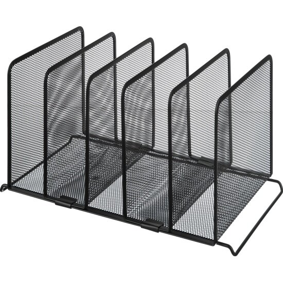Подставка для сортировки Attache писем и бумаг 5 секций 370x205x195мм, черн