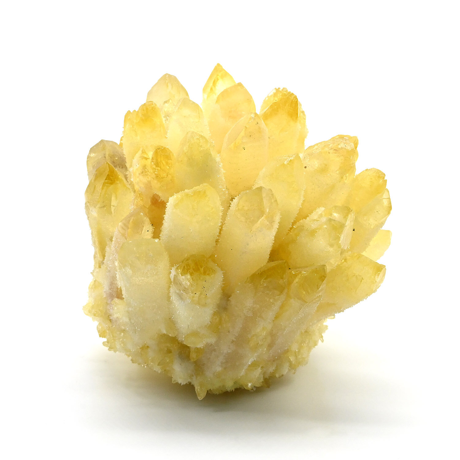 Кристаллическое образование желтого кварца 85*80*78мм, 444г .