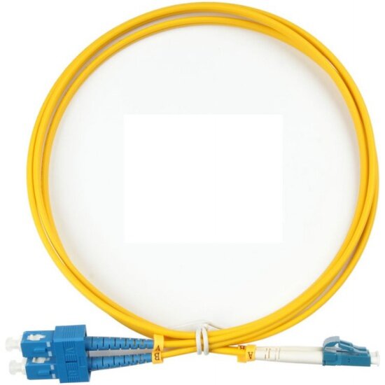 Патч-корд оптический Toplan , дуплексный, LC/UPC-SC/UPC, SM 9/125, 50 м, LSZH