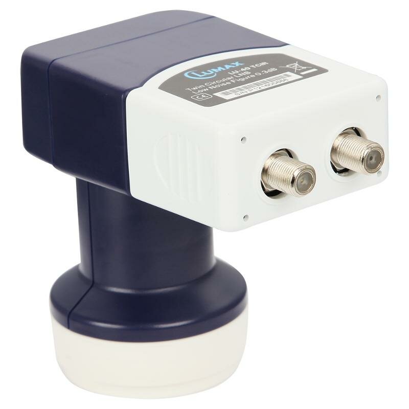 Конвертер спутниковый круговой поляризации, 2 выхода 40TCIR, Lumax