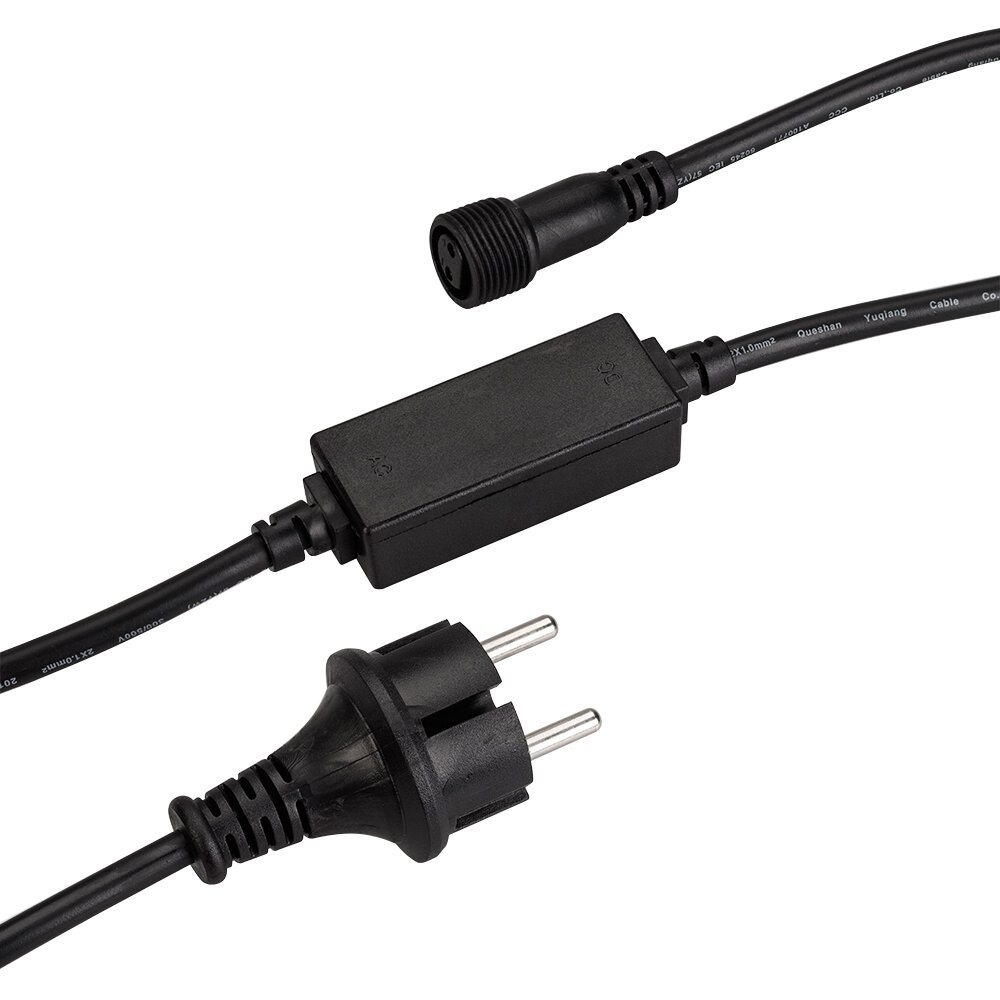 Шнур питания ARD-CLASSIC-FLASH-1.5M Black (230V, 1.6A) (Ardecoled, Закрытый) 025885