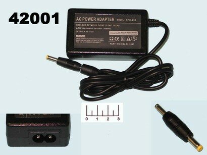 Блок питания 4.8V 2A BPC-233 Olympus (D-7AC, D-7AG, D-7AU) импульсный (4.0*1.7) без шнура (восьмерка)