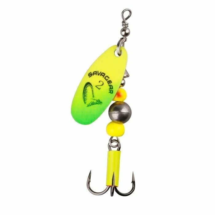 Блесна вращ. Savage Gear CAVIAR SPINNER 2 6.0g/07 fluo yellow/Chartreuse