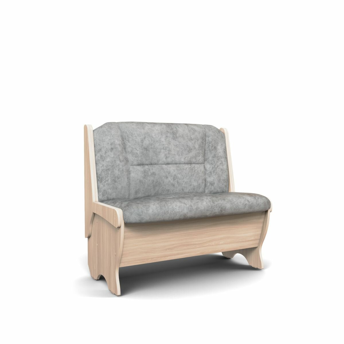 Скамья "лотос" большая (950мм) Ясень/велюр Графит (Бител)