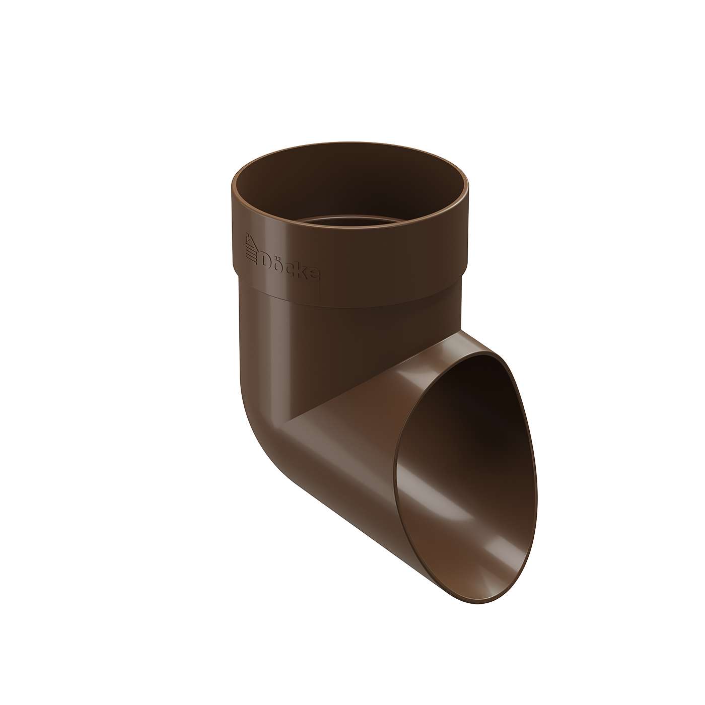 Docke STANDARD Наконечник 80 мм (Светло-коричневый), диаметр трубы 80, толщина 1.65
