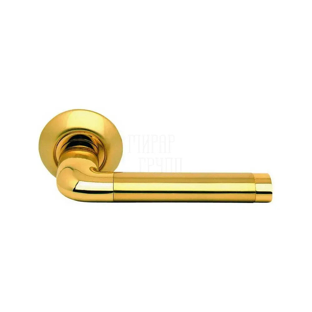 Дверные ручки на круглой розетке Archie S010 47 матовое золото