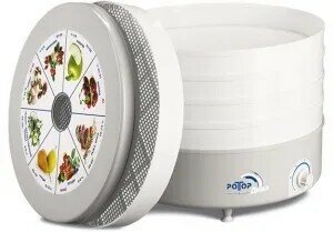 Сушилка для овощей и фруктов ротор дива СШ-007, белый