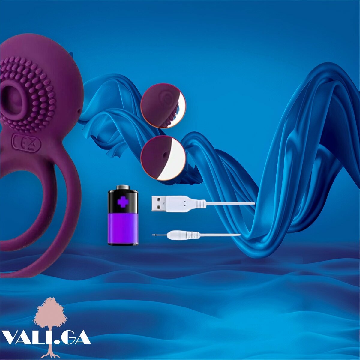 Виброкольцо Svakom Tammy, силикон, фиолетовый, 8 см S-38-vlt .