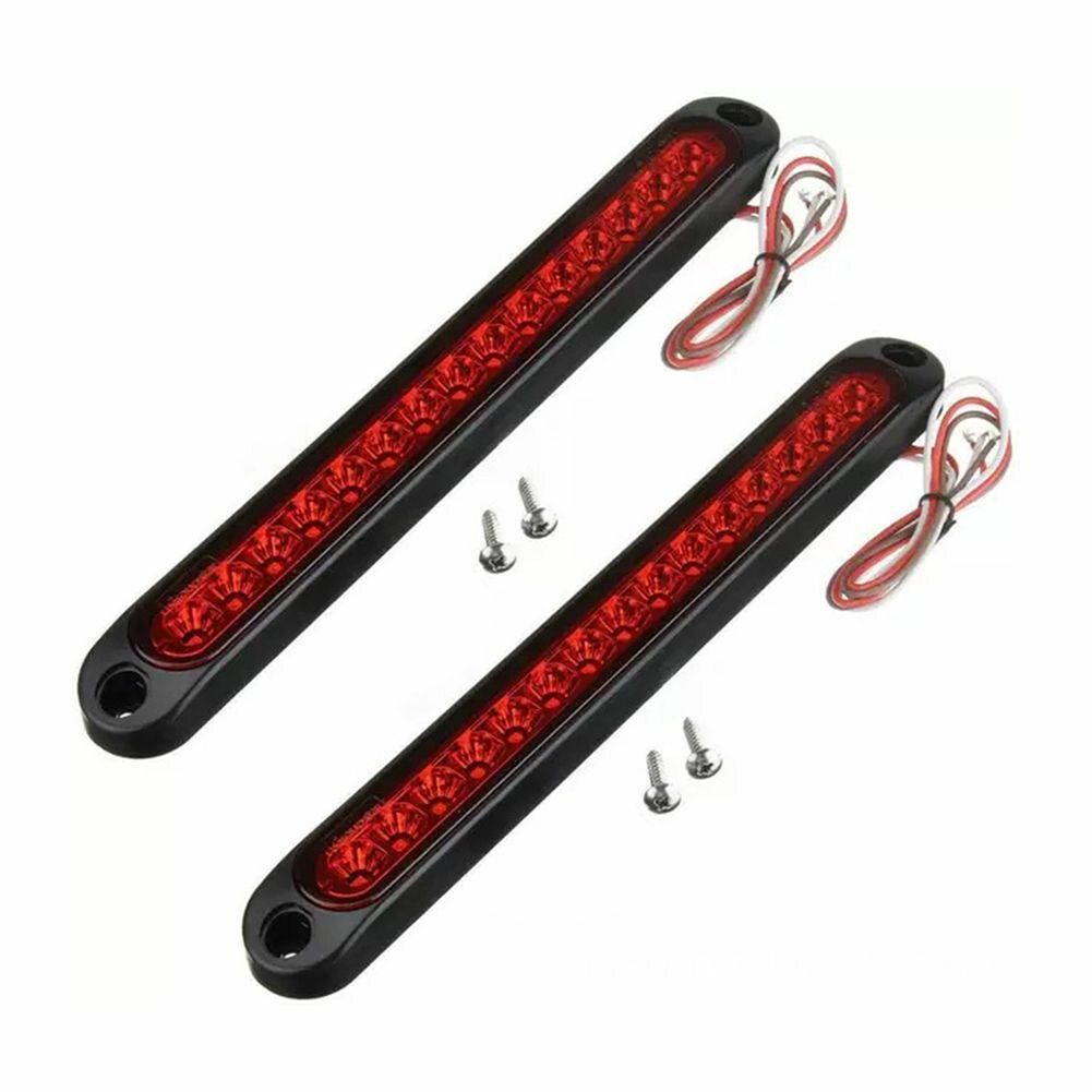 2 PCS. 15 LED высоко установленный тормозной задний фонарь. IPX 67. красный свет