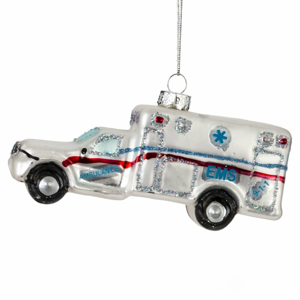 Елочная игрушка Машинка 11.5х4х5.5см KSM-813842