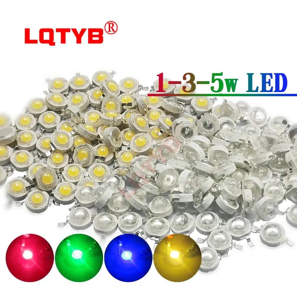 Светодиодные лампы LQTYB LED 1Вт/3Вт/5Вт Natural White-4500k, 10pcs, 1 Вт