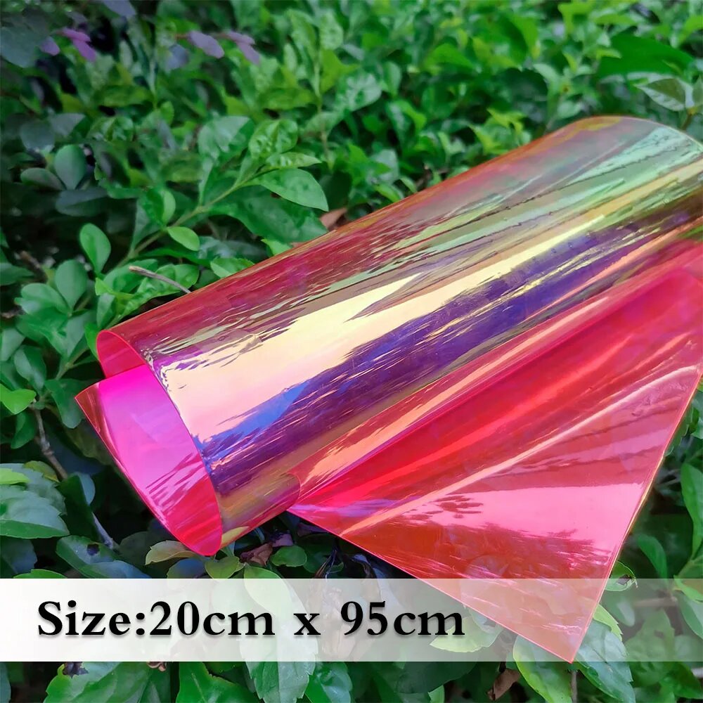 Голографическая пленка Pink 20x95 см