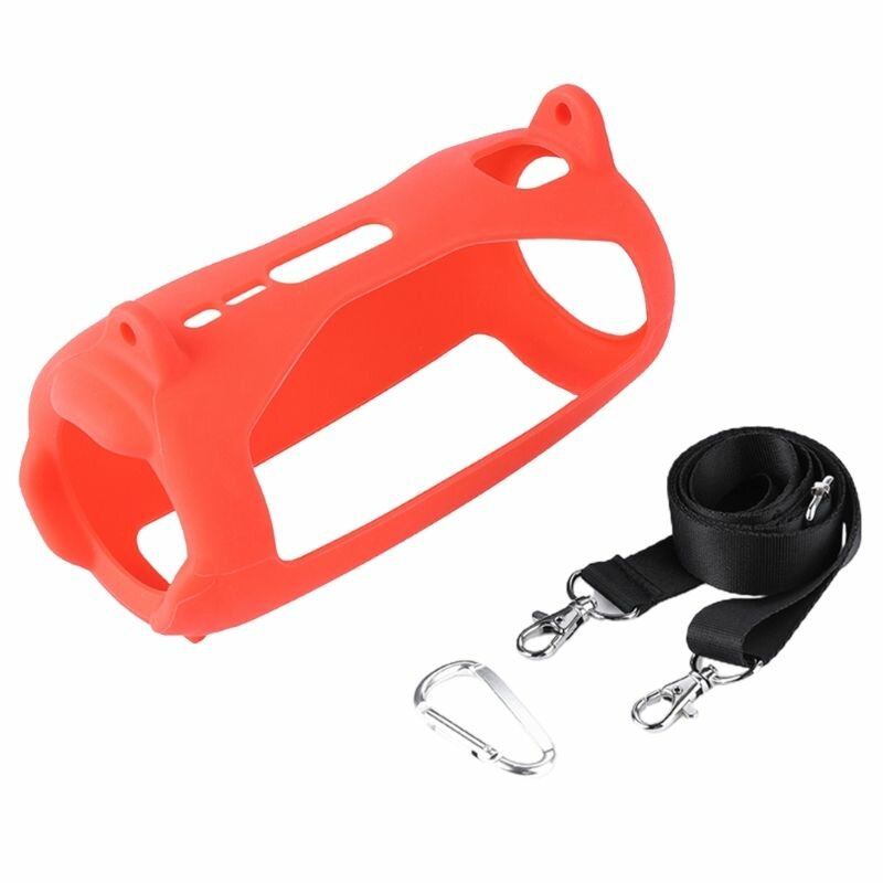 (1) Силиконовый защитный чехол для колонки JBL Pulse 5 - красный