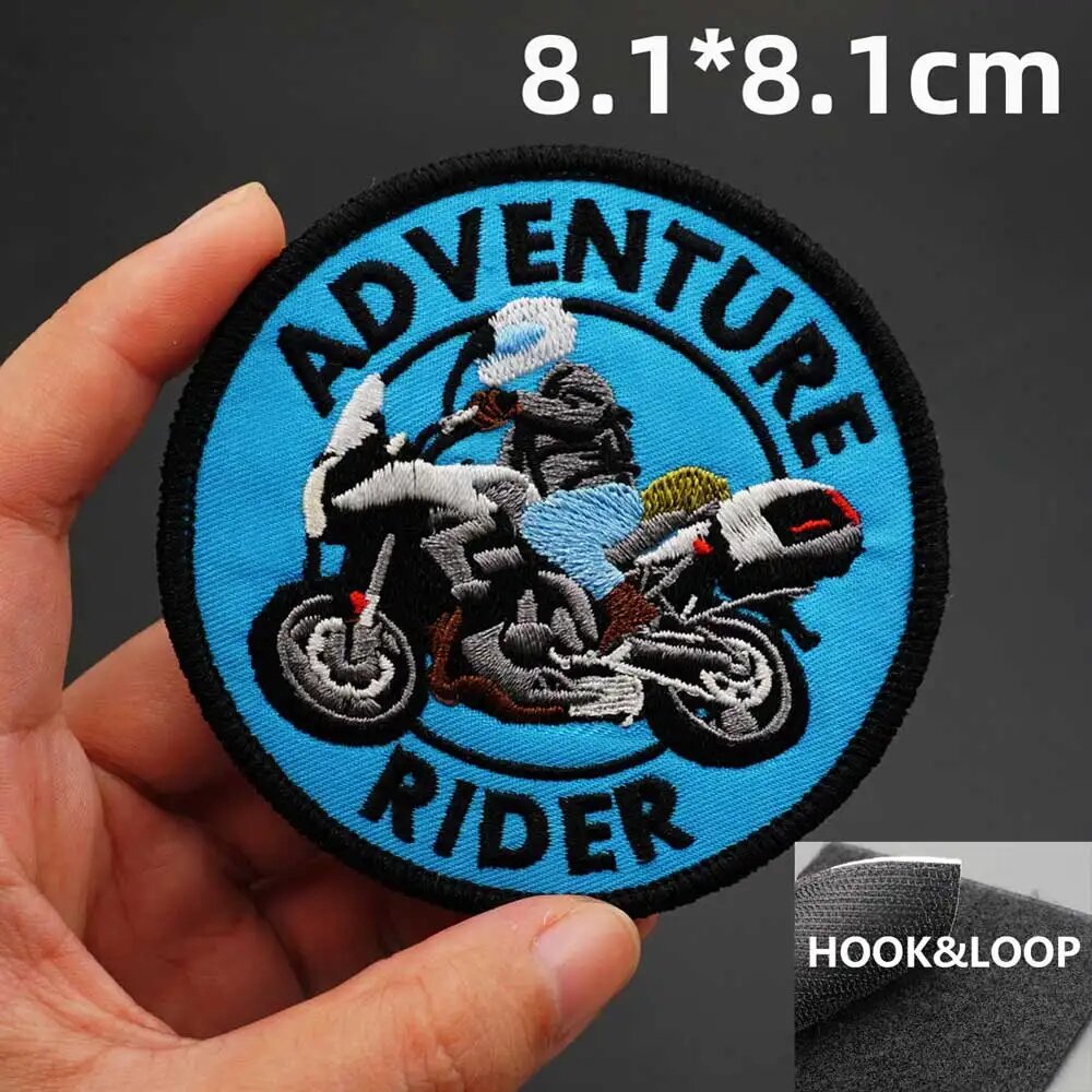 Приключения Райдер вышитые панковские нашивки с крючком Подкладка мотоцикл Рыцарь кожаный жилет украшения аксессуары аппликации
