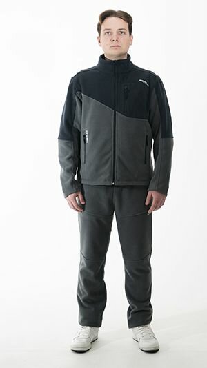 Кофта Nautilus KEEPLER # Dark Grey / Grey (с принтом), р-р XXXL, флис