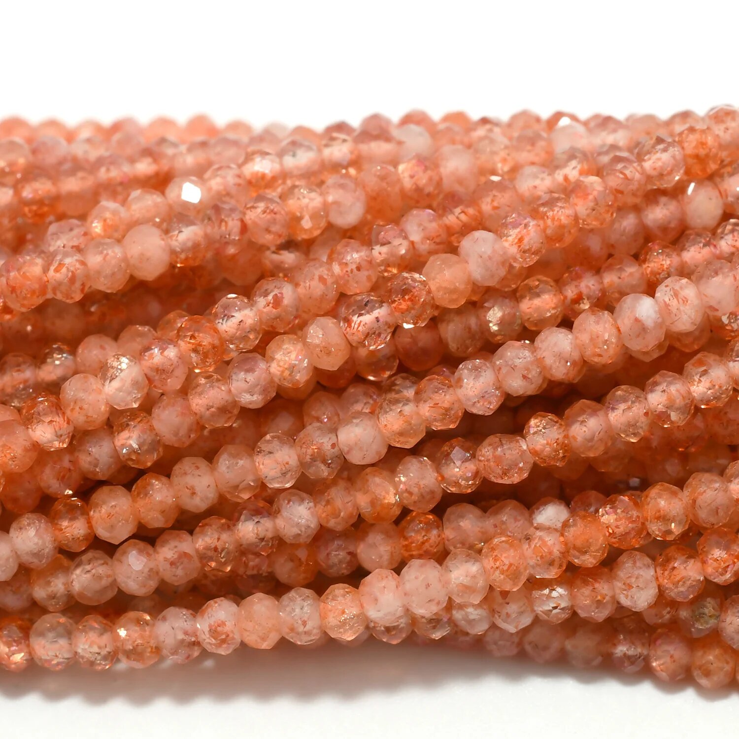 Полудрагоценные бусины GENUINSTONE Sunstone