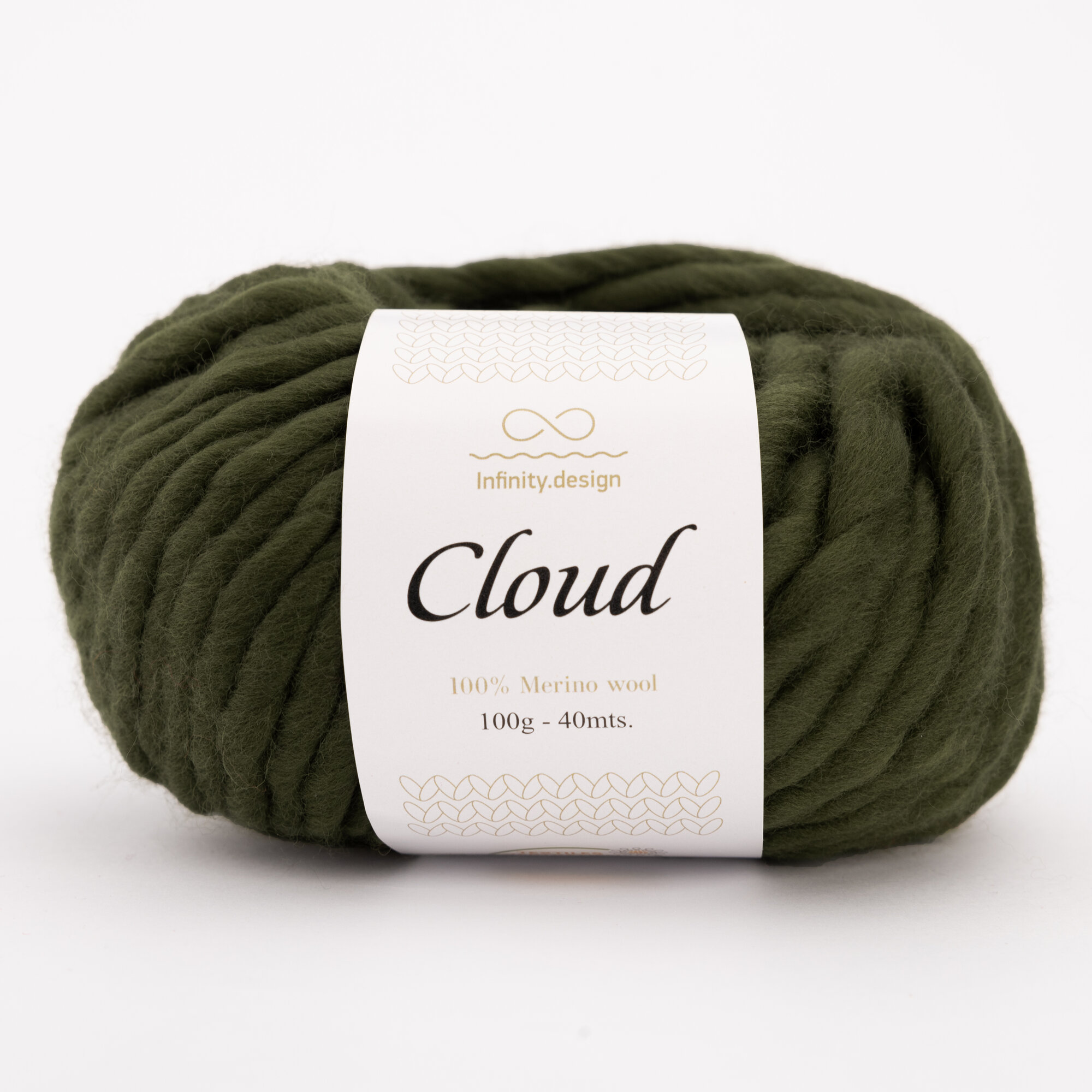 Пряжа INFINITY Cloud 0879 (2 мотка), 100% мериносовая шерсть, 100г, 40м