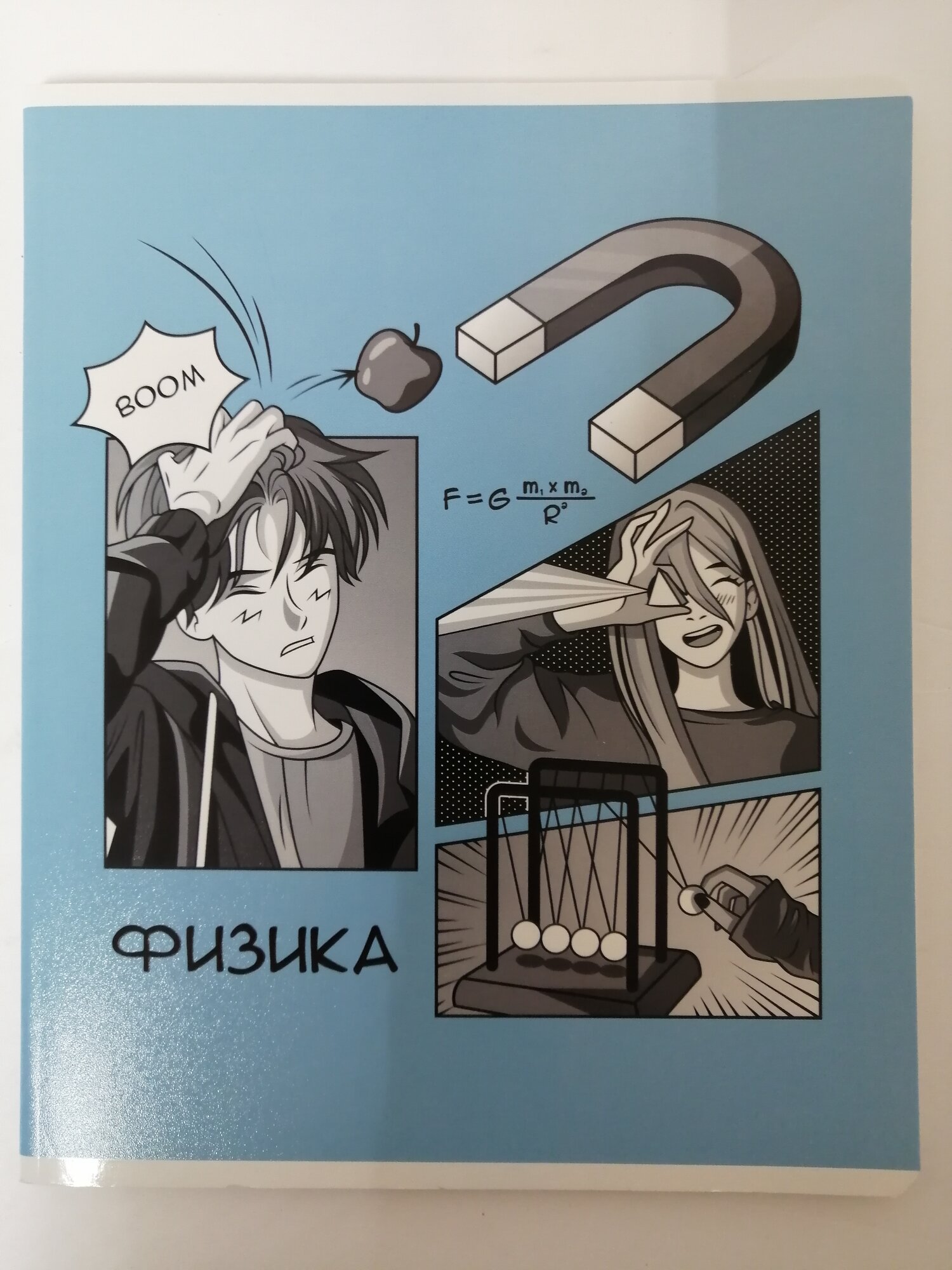 Тетрадь предметная физика аниме 48л, А5+, клетка, справ. инф 63421