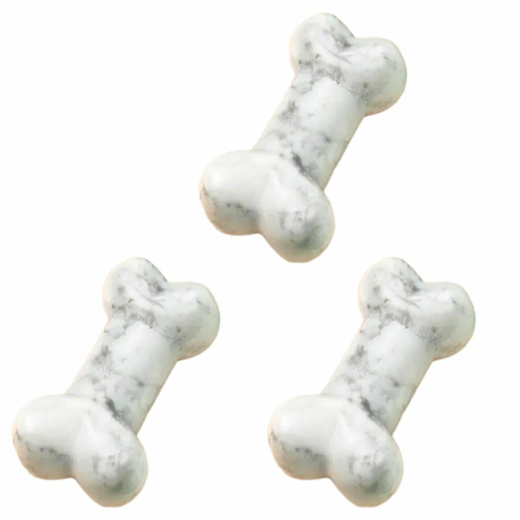 Украшение, Миниатюрная фигурка из костей DIY - белый турмалин, 3 шт.