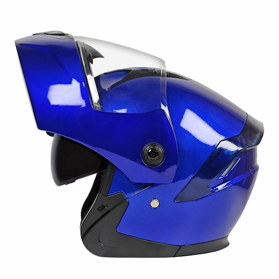 Горячая распродажаОткрытый шлем Новый национальный стандарт Сертификация 3C Двойной визор Шлем для электровелосипеда Шлем для электросамоката Мотоциклетный шлем для мужчин и женщин