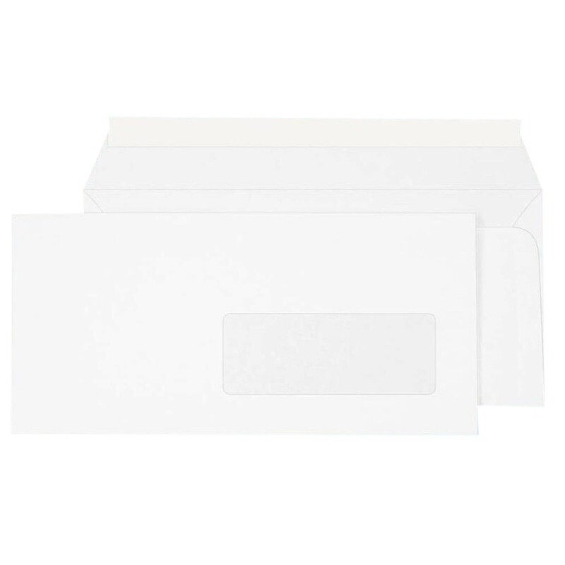 Конверты Ecopost Е65, стрип, прозрачное окно, 110х220 мм, 80 г, 1000 шт