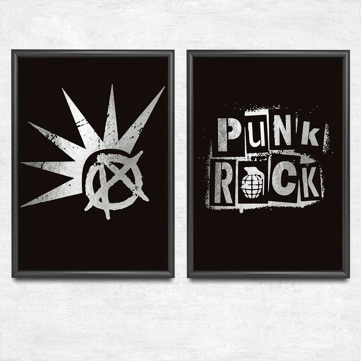 Постер Punk rock. Ирокез. Плакат Панк рок