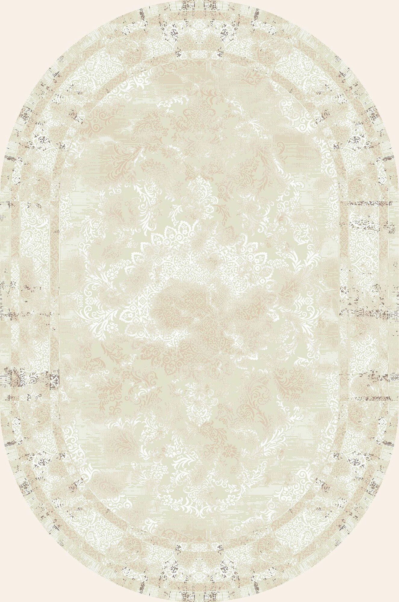 Elisa Ковер турецкий Elegance Овал 4959Z Grey-Grey 2.4x3.4м