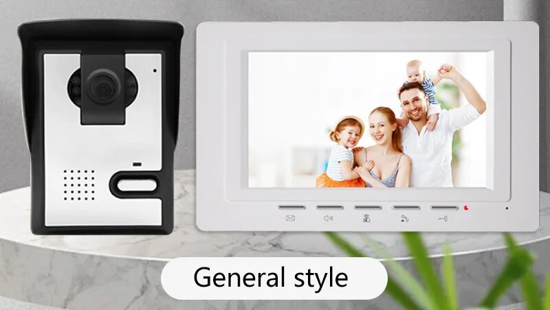 Супер низкая цена7-дюймовый монитор 700tvl Cvbs камера видеодомофон дверной звонок домофонная система ИК ночного видения проводной дверной звонок камера