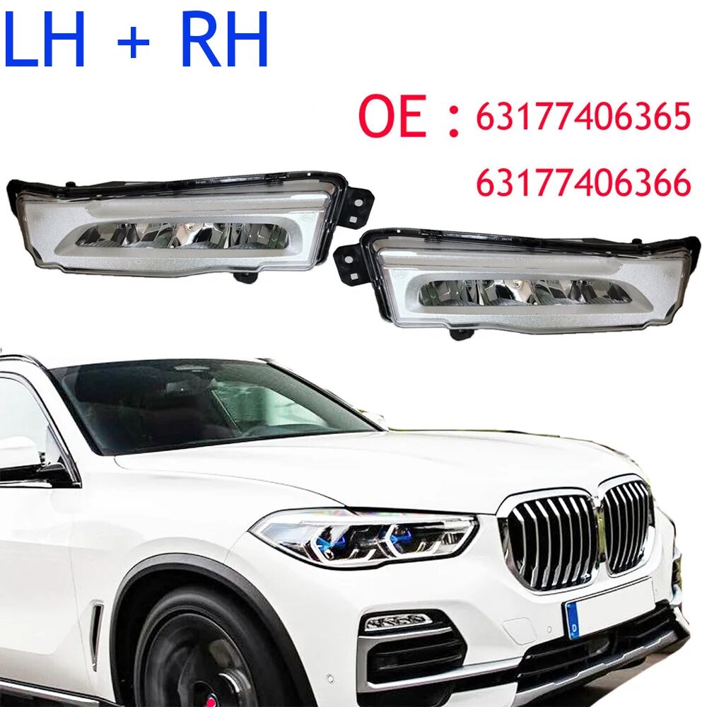 Новинка для BMW X5 X6 X7 G05 G06 G07 M50i 40iX 50iX LH RH светодиодный ные Противотуманные фары 63177406365,63177406366 1 Pair