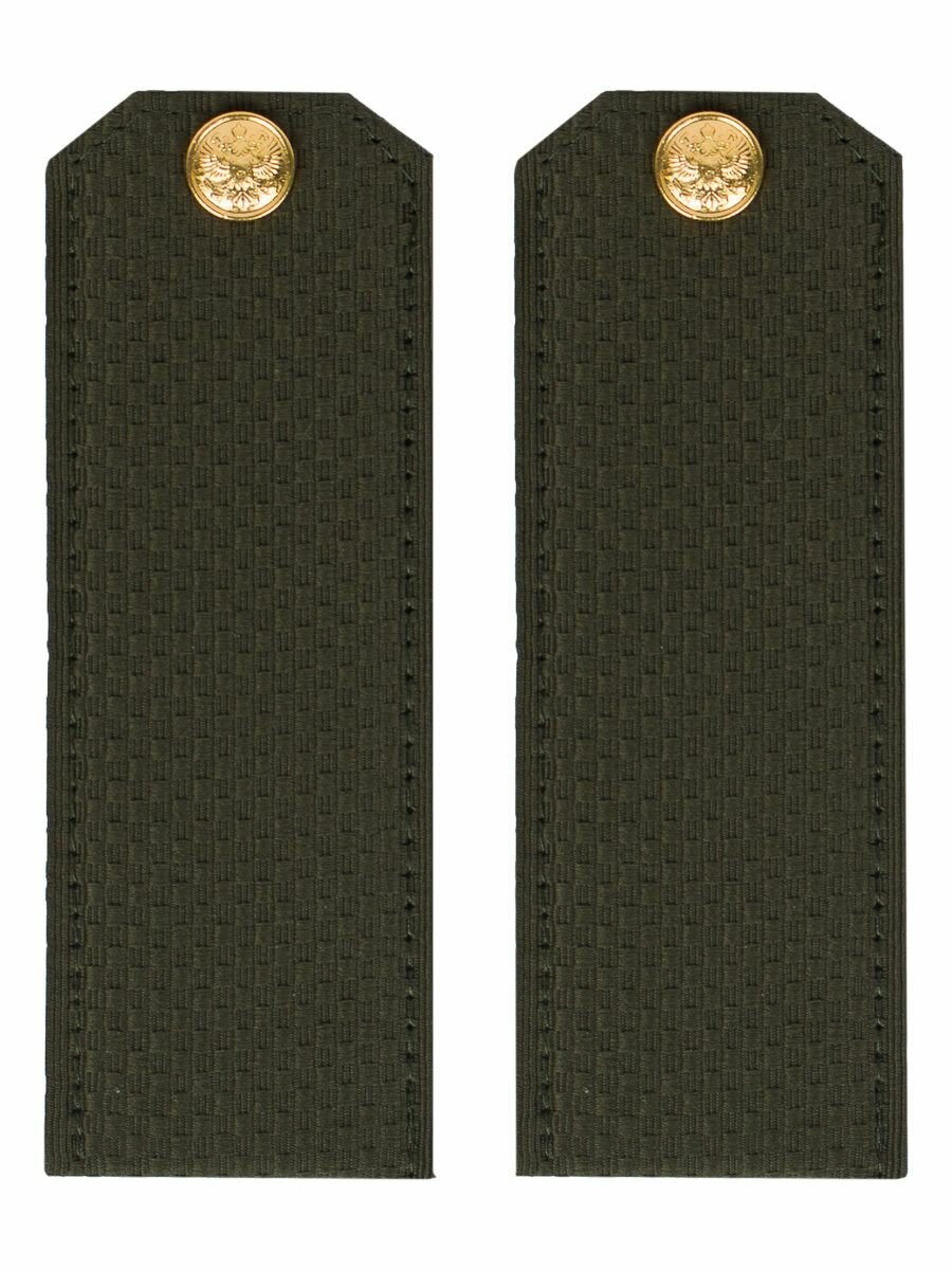 Погоны МО общевойсковые на китель зеленые звание Рядовой Картон