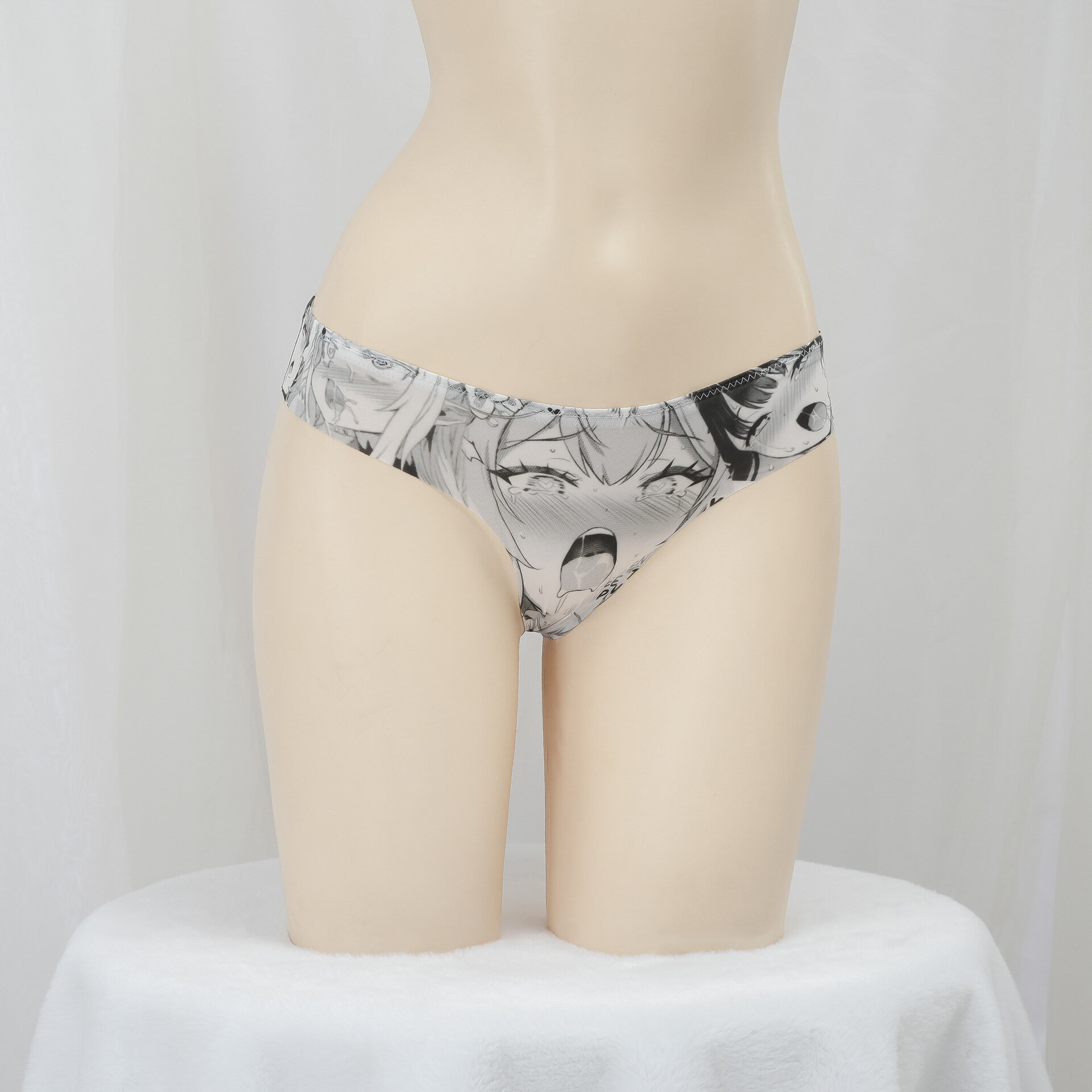 Нижнее белье 183-A, женское, с принтом, размер L, цвет серый