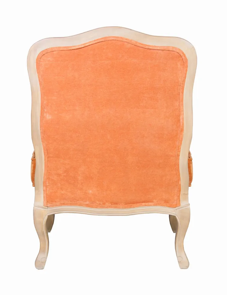 Кресло Mak-Interior "Nitro orange", из массив дерева c подлокотниками — фото 1