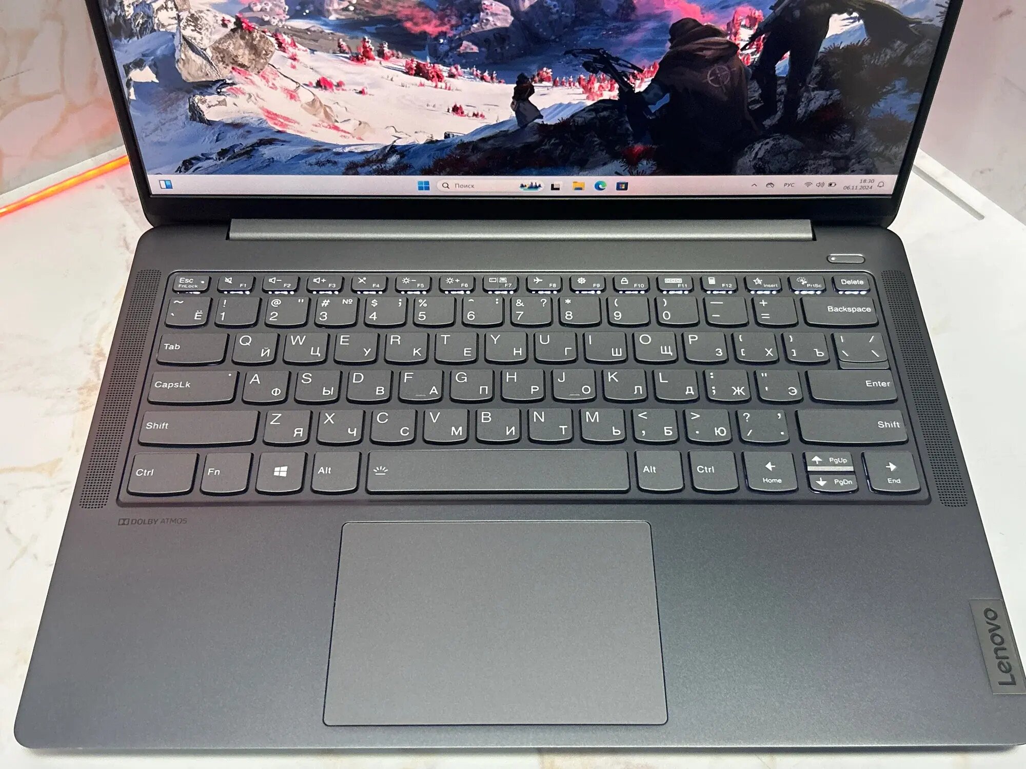 Ноутбук Lenovo IdeaPad 5 Pro 14ACN6 (82L7000QRK)/14"/AMD Ryzen 7 5800U/RAM 16GB/SSD 512GB/AMD Radeon Graphics/2240*1400/IPS/DOS/Подсветка кл-ры: LED/Серый. Состояние: B1