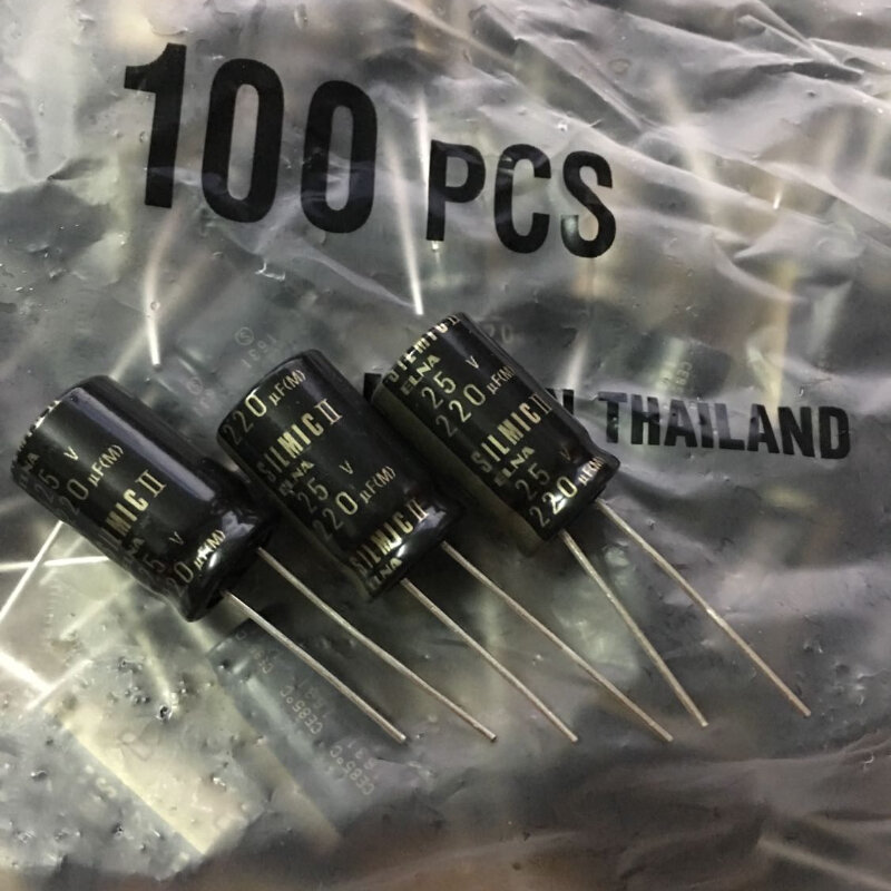 ELNA 25V220UF SILMIC II 220UF 25V электролитические конденсаторы на медной ножке 10шт цена