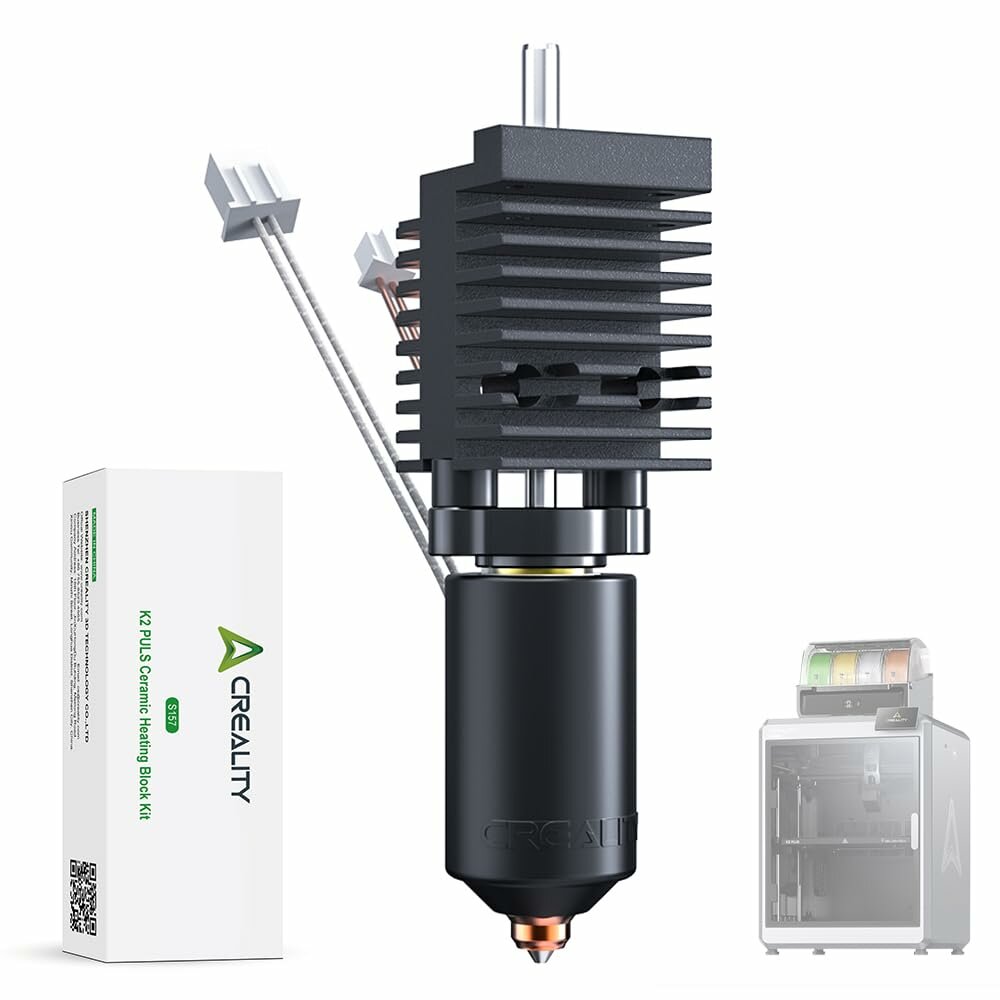 Creality K2P Combo/ K2 Plus Комплект керамической нагревательной головки, высокая теплопроводность, встроенная насадка, термостойкость до 350