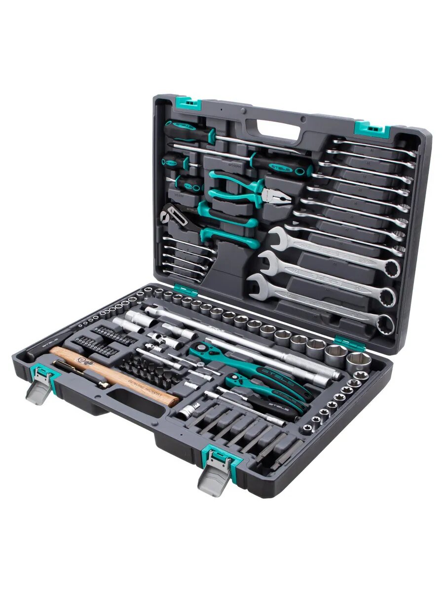 Набор инструментов для автомобиля 1/2", 1/4", 119 предметов