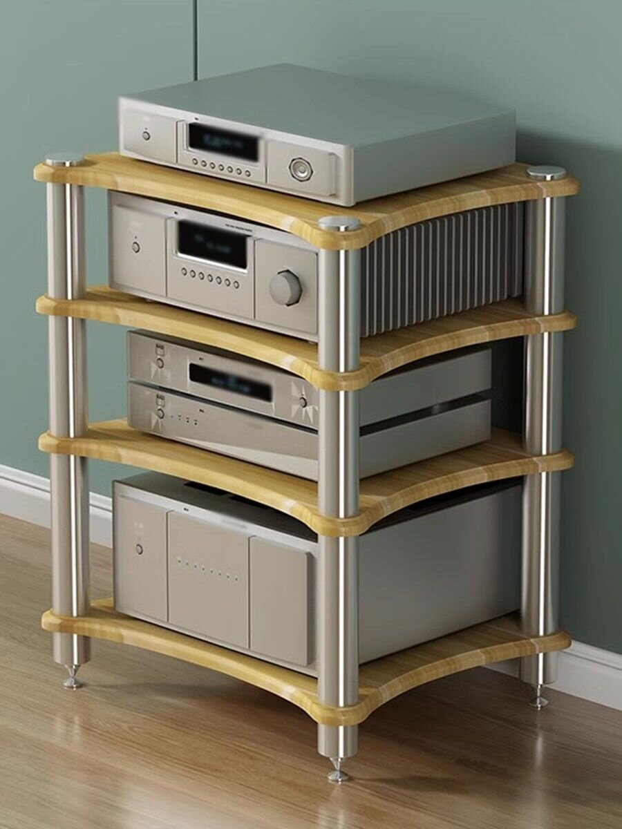 Стойка "4 этажа", для HiFi аппаратуры, нержавеющая сталь, E1, 1 шт, 60х48х85 см