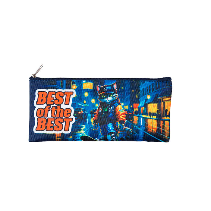 Пенал-косметичка на молнии Attomex "Best Of The Best", 1 отделение, из ткани, 215*90 мм