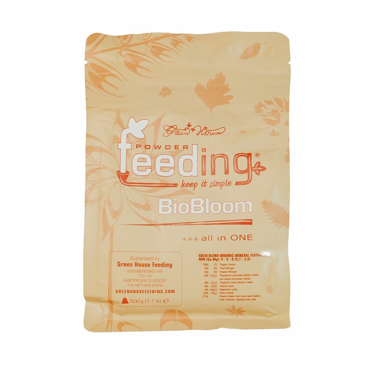 Удобрение Powder Feeding BIO Bloom 0,5 кг