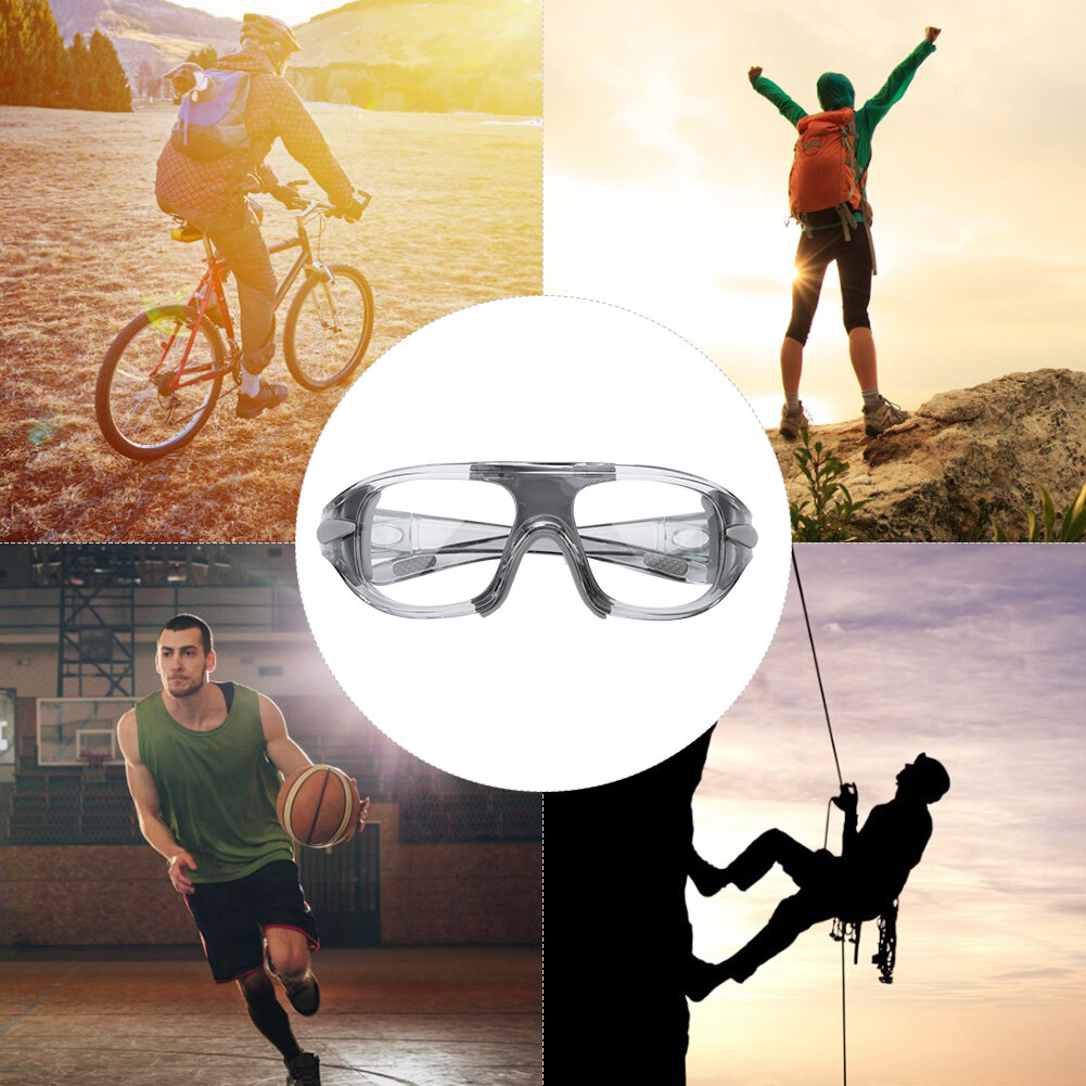 Защитные спортивные очки, противоударные очки для баскетбола, ПК, защитные очки для футбола на открытом воздухе, SoccerGrey