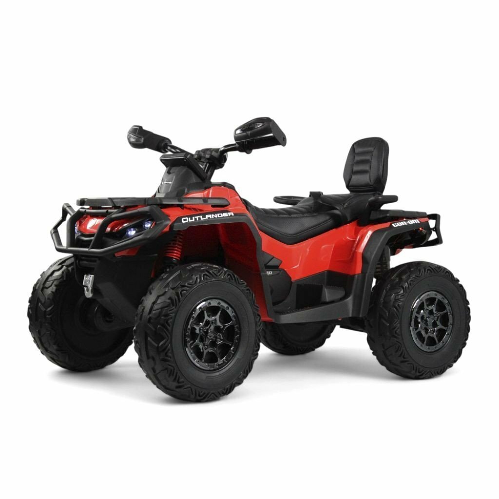 Детский электроквадроцикл двухместный BRP Can-Am Outlander DK-CA005 4WD 12V красный