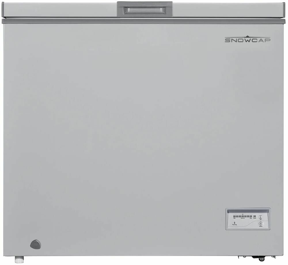 SNOWCAP Морозильная камера CF-200ЕS, ручная разморозка, объем 200 л, серебристый/серый