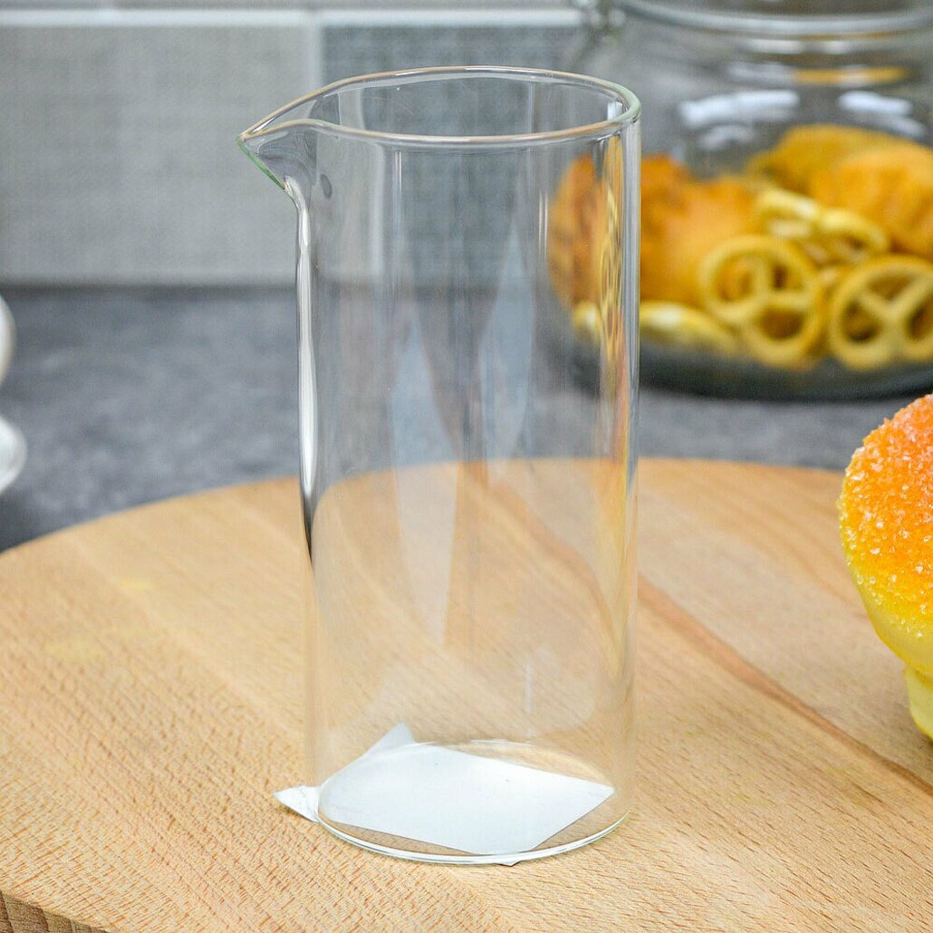 Колба для френч-пресса 300мл, стекло, 13*6см, прочная и термостойкая