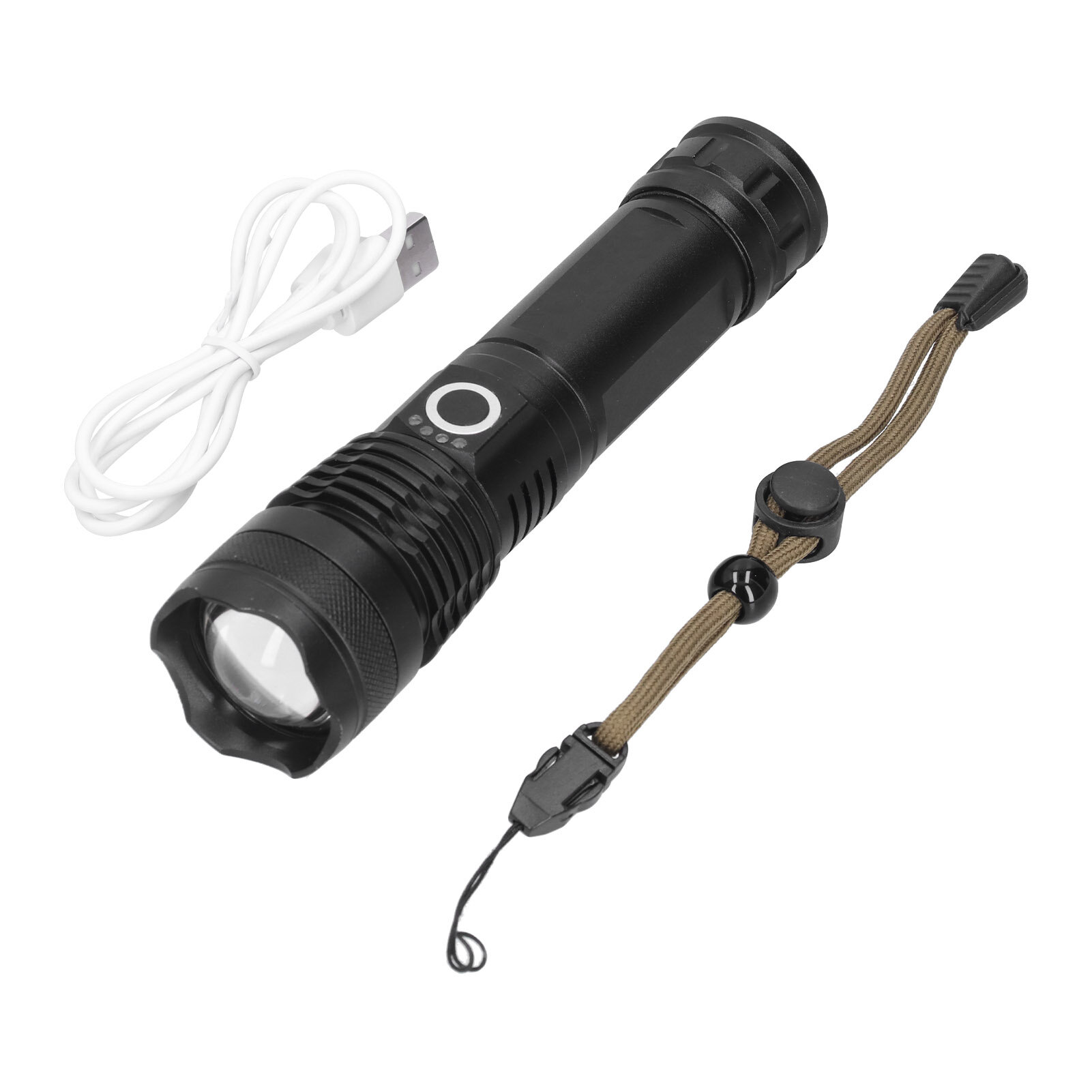 Светодиодный фонарик P50 с индикатором зарядки через USB, 20 Вт, ультра яркий фонарик для наружного освещения