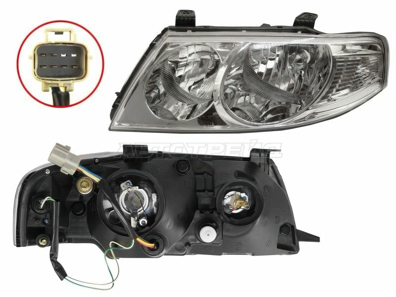 Фара левая для Ниссан Альмера Классик 2006-2012 арт ST21511B7L SAT
