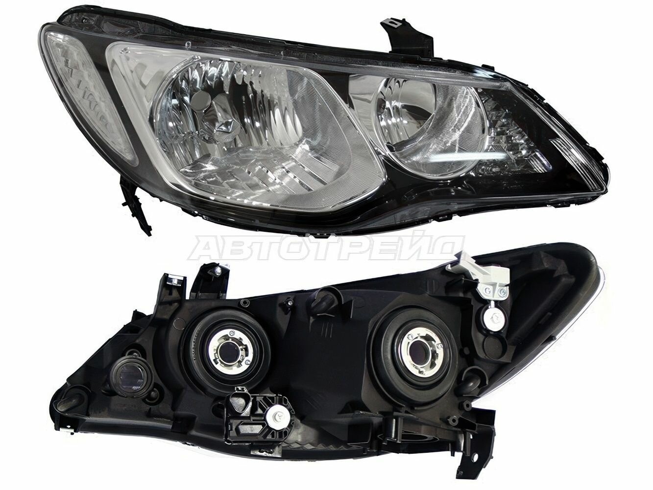 Фара правая, белый поворотник для Хонда Цивик арт ST2171159R SAT