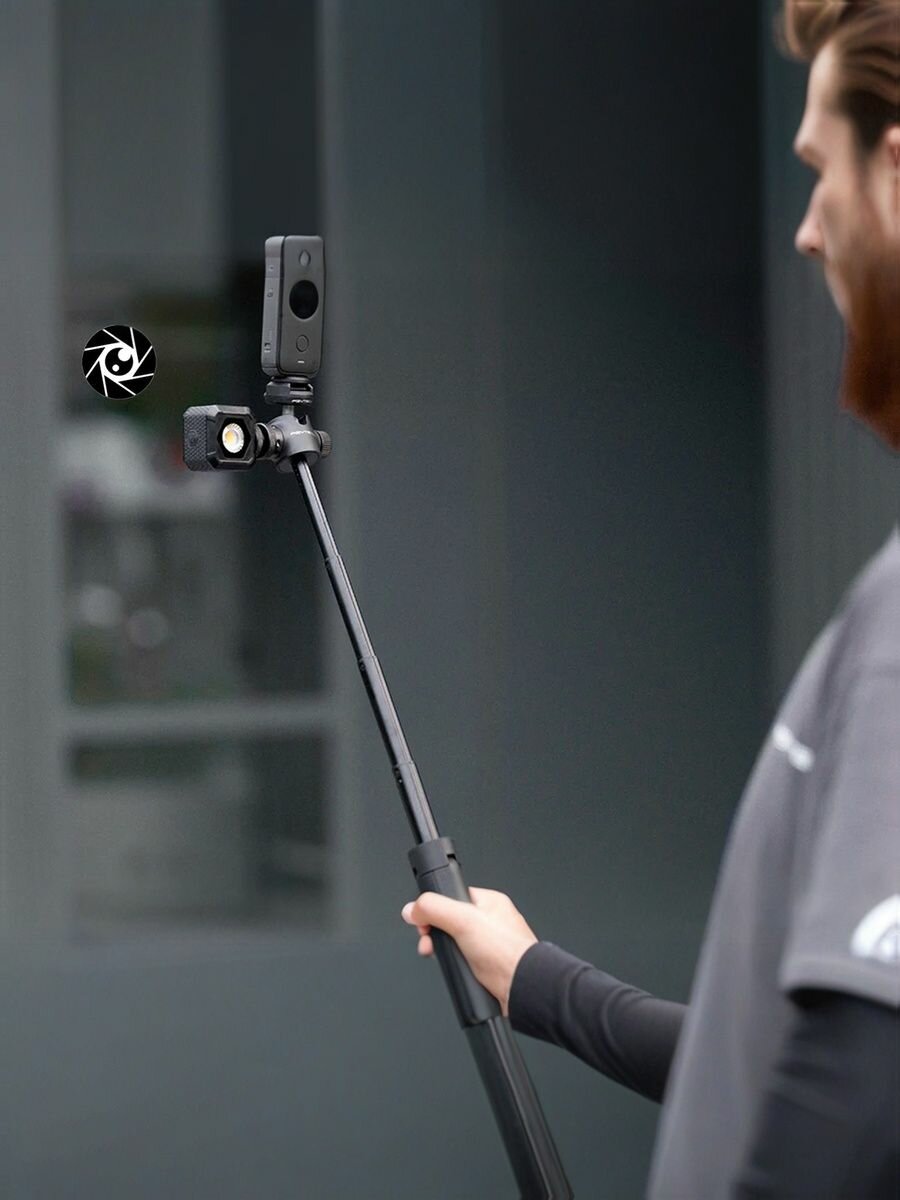 Монопод Pgytech CapLock Action Camera Extension Pole Tripod — фото 1