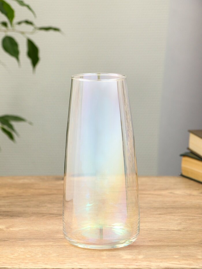 Ваза «Кэнди», 22×9×6.5 см, стекло, прозрачная
