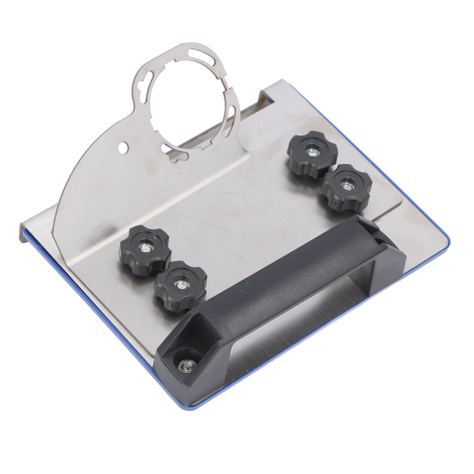 Инструмент для фаски плитки под 45 градусов Портативный универсальный Стойка для фаски и резки для угловой шлифмашины типа 100, совместимый с угловыми шлифмашинами типа 100 с максимальным диаметром шпинделя 45 мм, материал из нержавеющей стали и