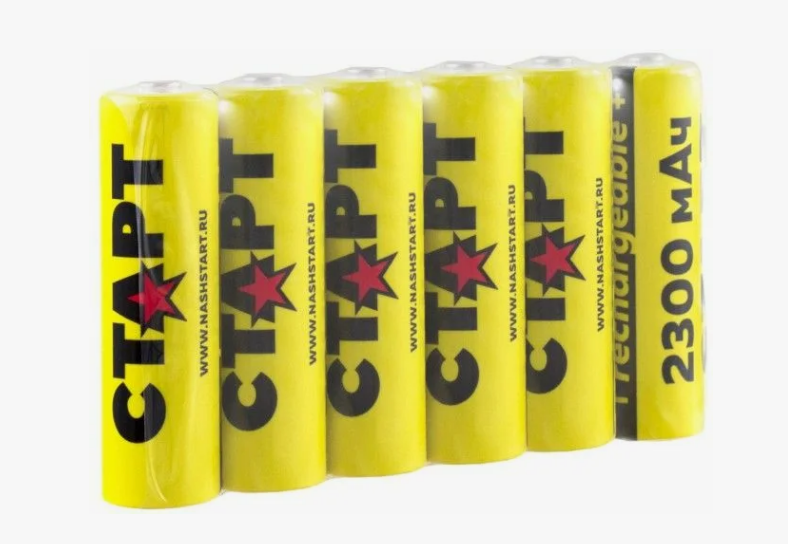 Батареи аккумуляторные-перезаряжаемые старт hr6 aa (пальчиковые) 2700mah 1 шт
